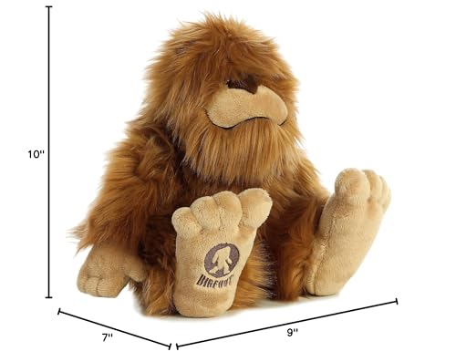 Aurora® Mysterious Fantasy Big Foot Stuffed Animal - Mythical Companion - Imaginative Adventures - Brown 12.5 Inches