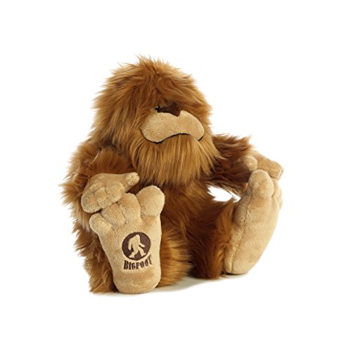 Aurora® Mysterious Fantasy Big Foot Stuffed Animal - Mythical Companion - Imaginative Adventures - Brown 12.5 Inches