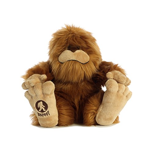 Aurora® Mysterious Fantasy Big Foot Stuffed Animal - Mythical Companion - Imaginative Adventures - Brown 12.5 Inches