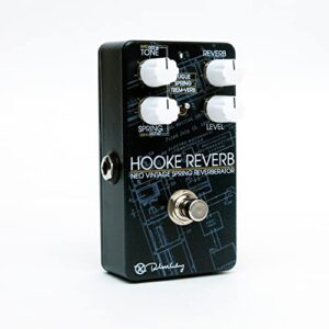 Keeley Hooke Spring Reverb Tremolo and Fugue Pedal, Black (KHooke)