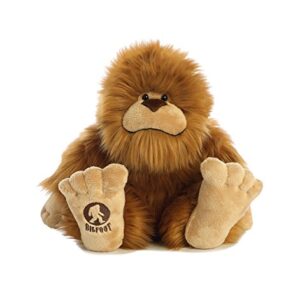 Aurora® Mysterious Fantasy Big Foot Stuffed Animal - Mythical Companion - Imaginative Adventures - Brown 12.5 Inches