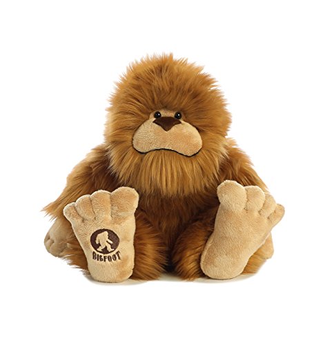 Aurora® Mysterious Fantasy Big Foot Stuffed Animal - Mythical Companion - Imaginative Adventures - Brown 12.5 Inches