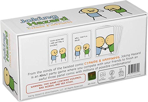 Joking Hazard by Cyanide & Happiness - a funny comic building party game for 3-10 players, great for game night