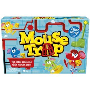 Hasbro Gaming Mouse Trap Board Game for Kids Ages 6 and Up,Classic Kids Game