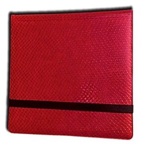 legion 12 pocket binder 3x4 dragonhide red