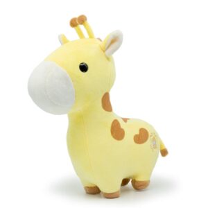 bellzi yellow giraffe cute stuffed animal plush toy - adorable soft giraffe toy plushies and gifts - perfect present for kids, babies, toddlers - giraffi