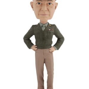 Royal Bobbles Dwight D. Eisenhower Bobblehead, Premium Polyresin Lifelike Figure, Unique Serial Number, Exquisite Detail