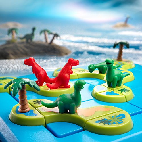 SmartGames Dinosaurs: Mystic Islands Board Game, a Fun, STEM Focused Prehistoric Brain Game and Puzzle Game for Ages 6 and Up