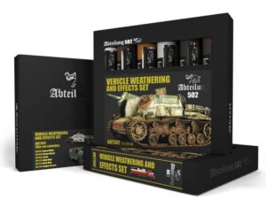 abteilung 502 vehicle weathering & effects set, 6 x 20ml