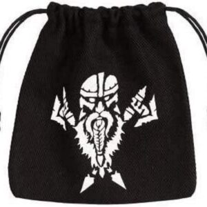 Q-Workshop Dwarven Black & White Dice Bag