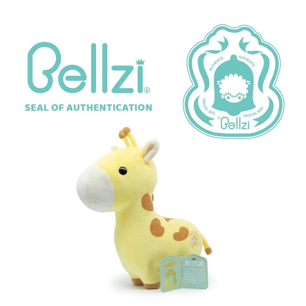 Bellzi Yellow Giraffe Cute Stuffed Animal Plush Toy - Adorable Soft Giraffe Toy Plushies and Gifts - Perfect Present for Kids, Babies, Toddlers - Giraffi