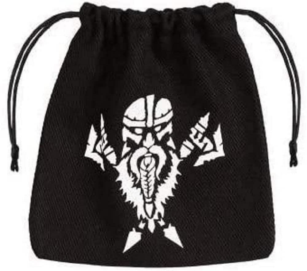 Q-Workshop Dwarven Black & White Dice Bag