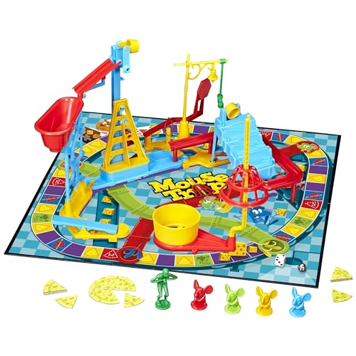 Hasbro Gaming Mouse Trap Board Game for Kids Ages 6 and Up,Classic Kids Game