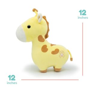 Bellzi Yellow Giraffe Cute Stuffed Animal Plush Toy - Adorable Soft Giraffe Toy Plushies and Gifts - Perfect Present for Kids, Babies, Toddlers - Giraffi