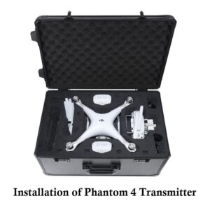 HUL Premium Aluminium Carrying Case for DJI Phantom 3 Standard / SE / Professional / Advanced / 4K / Phantom 4 / Phantom 4 Pro Drones