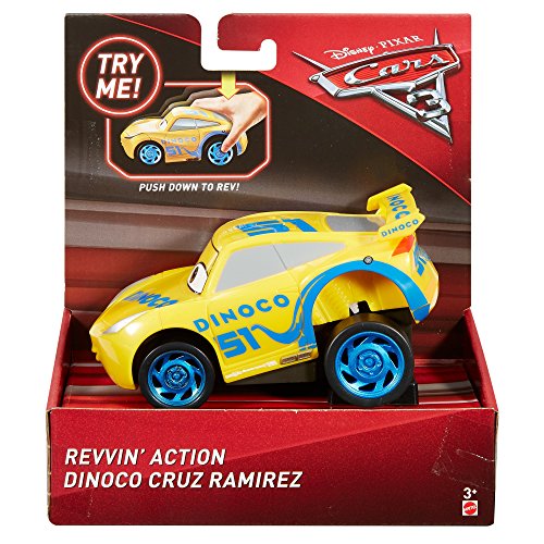 Disney Pixar Cars 3 Revvin' Action Dinoco Cruz Ramirez Vehicle