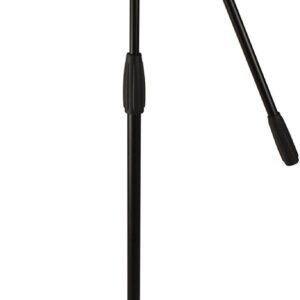 C3 Tripod Base Mic Stand with Fixed Boom, Black (C3-MC1B)