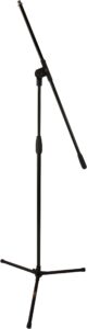 c3 tripod base mic stand with fixed boom, black (c3-mc1b)