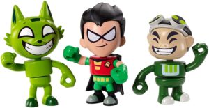 dc comics teen titans go! mini figures 3-pack