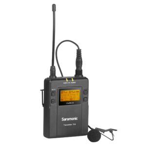 saramonic 96-channel bodypack transmitter unit - tx9 (uwmic9 lavalier microphone),black