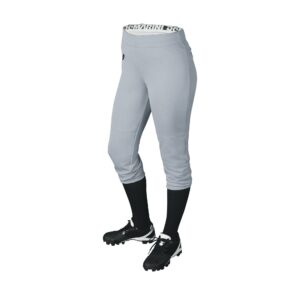 demarini girls' sleek softball pants - blue grey, small