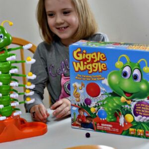 Goliath Giggle Wiggle - The Twisting Turning Race to Get Your Marbles to The Top Game, Multi Color, 48 months to 1188 months