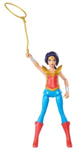 dc super hero girls: hero action wonder woman dolls, 6 inches, dvg67