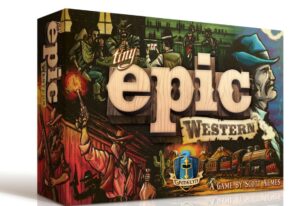 gamelyn games tiny epic western: a boomtown board game with a poker twist in the wild west