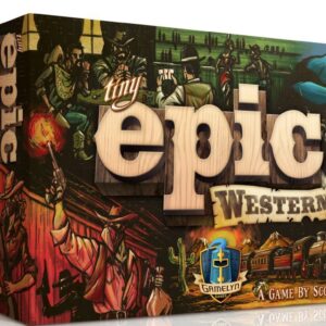 Gamelyn Games Tiny Epic Western: A Boomtown Board Game with A Poker Twist in The Wild West