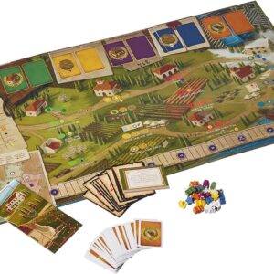 Stonemaier Games Viticulture: Tuscany Expansion Essential Edition, 1-6 Players, Ages 14+, 150 Mins, New Board, Cards, Workers