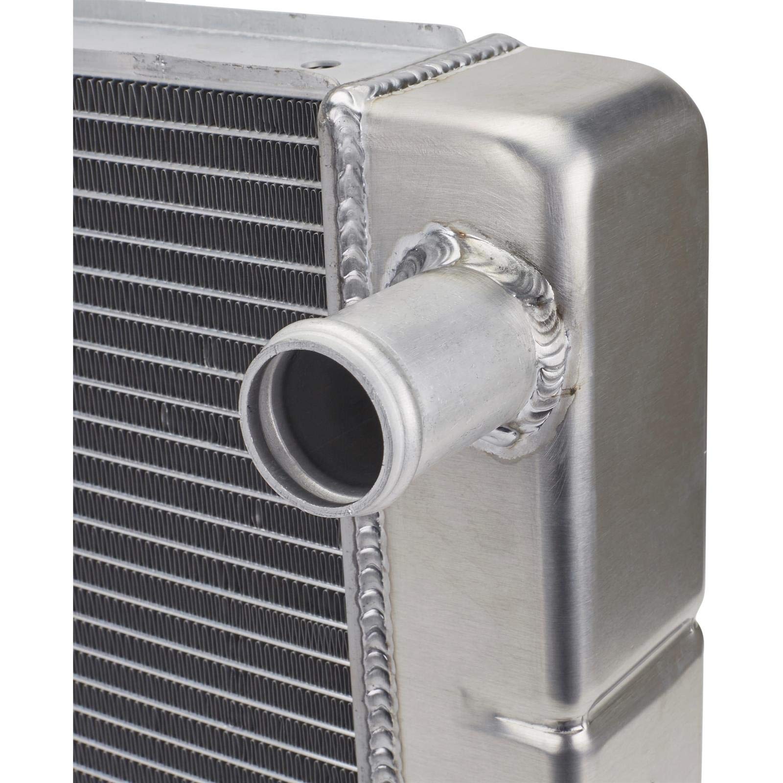 Speedway Motors 28-Inch Double Pass Aluminum Racing Radiator, S/B Chevy, Furnace-Brazed for Durability, Superior Performance, Double Pass Design with 2.25" Core, Efficient 1" Aluminum Tubes