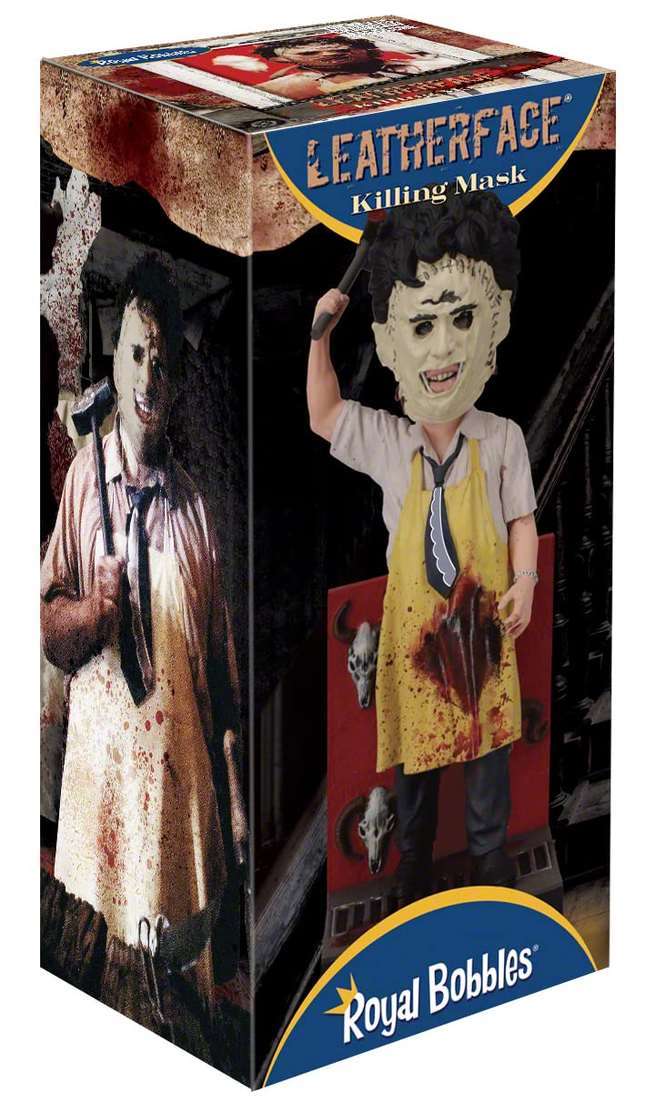 Royal Bobbles The Texas Chainsaw Massacre Leatherface Killing Mask Collectible Bobblehead Statue