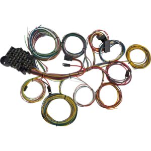 universal 22-circuit automotive wiring harness kit for gm tilt columns - gxl insulated copper wires, includes instructions, ideal for restorations, custom builds and engine swaps