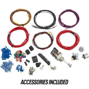 Universal 22-Circuit Automotive Wiring Harness Kit for GM Tilt Columns - GXL Insulated Copper Wires, Includes Instructions, Ideal for Restorations, Custom Builds and Engine Swaps