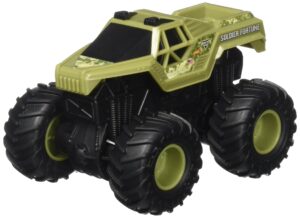 hot wheels monster jam rev tredz soldier fortune vehicle