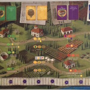 Stonemaier Games Viticulture: Tuscany Expansion Essential Edition, 1-6 Players, Ages 14+, 150 Mins, New Board, Cards, Workers