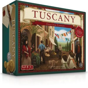 Stonemaier Games Viticulture: Tuscany Expansion Essential Edition, 1-6 Players, Ages 14+, 150 Mins, New Board, Cards, Workers