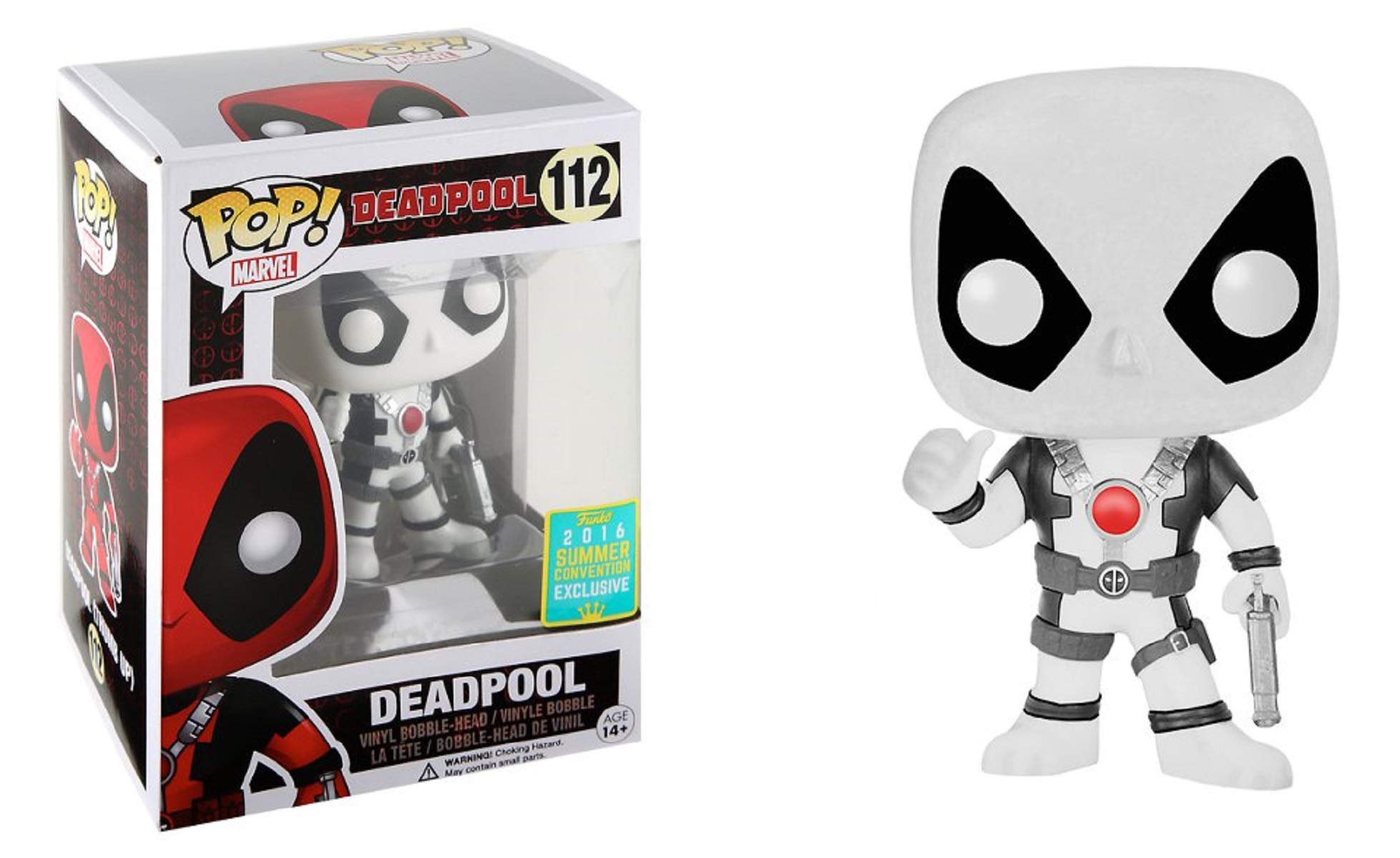 Funko POP! Black and White Deadpool #112 Summer Convention Exclusive