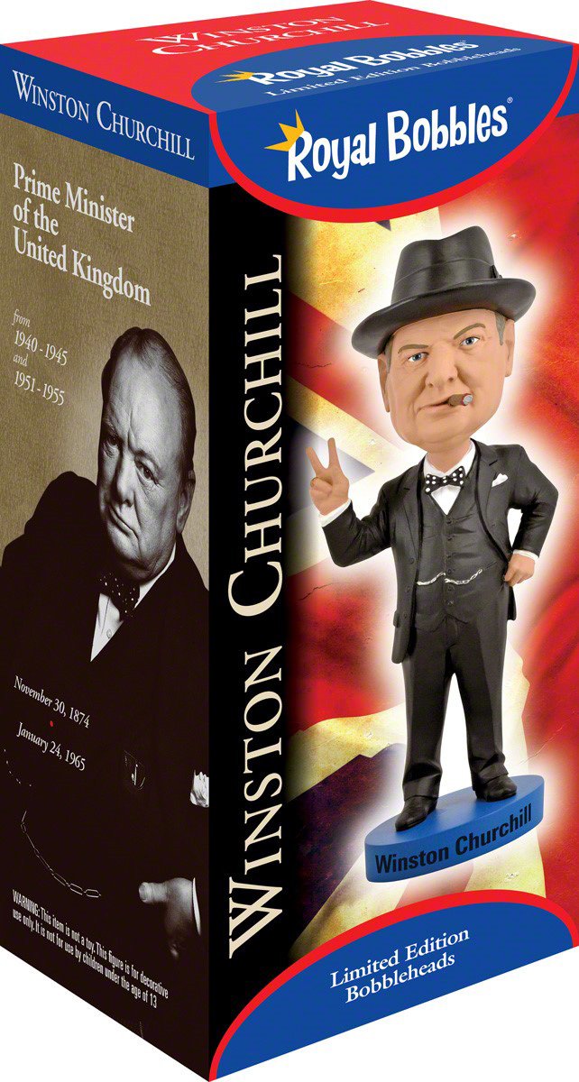 Royal Bobbles Winston Churchill V2 Bobblehead