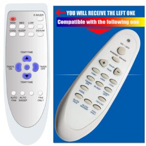 replacement for haier amana comfort aire air conditioner remote control aac061sta aac081sta aac101sta aac121sta aac182sta vd0805 xv6857 xv4156 ac053e ac053r ac063r ac063e ac083e ac083r ac103e ac103r