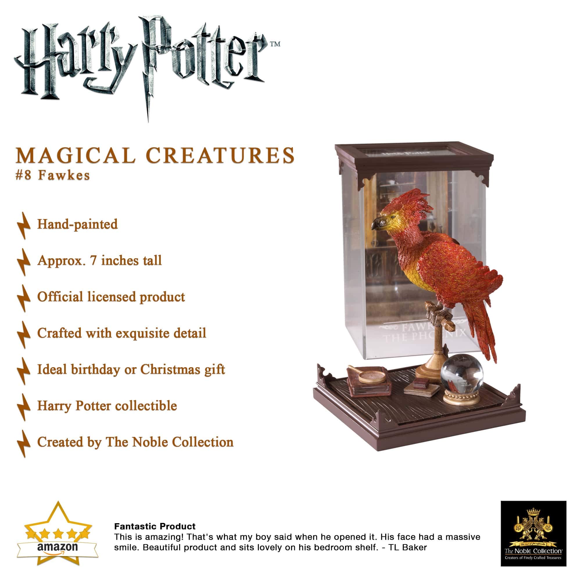 The Noble Collection Harry Potter Magical Creatures: No.8 Fawkes