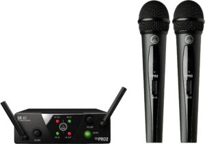 akg pro audio wireless microphone system, black (mini2voc-us25a/c)