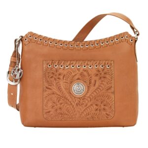 american west leather western shoulder handbag - harvest moon