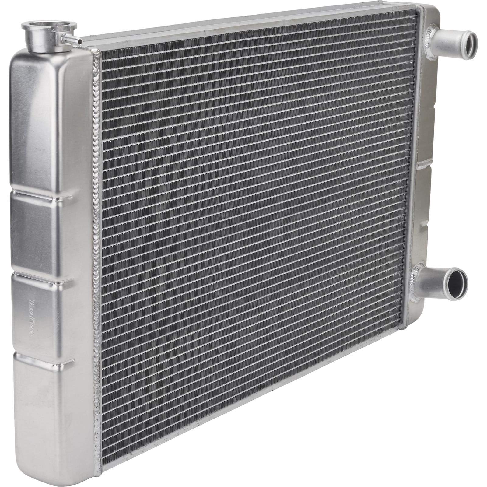 Speedway Motors 28-Inch Double Pass Aluminum Racing Radiator, S/B Chevy, Furnace-Brazed for Durability, Superior Performance, Double Pass Design with 2.25" Core, Efficient 1" Aluminum Tubes