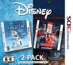 disney frozen & big hero 6 2 pack - nintendo 3ds