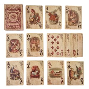 asvp shop alice in wonderland playing cards - full set is ideal for themed parties, props, theme, and games