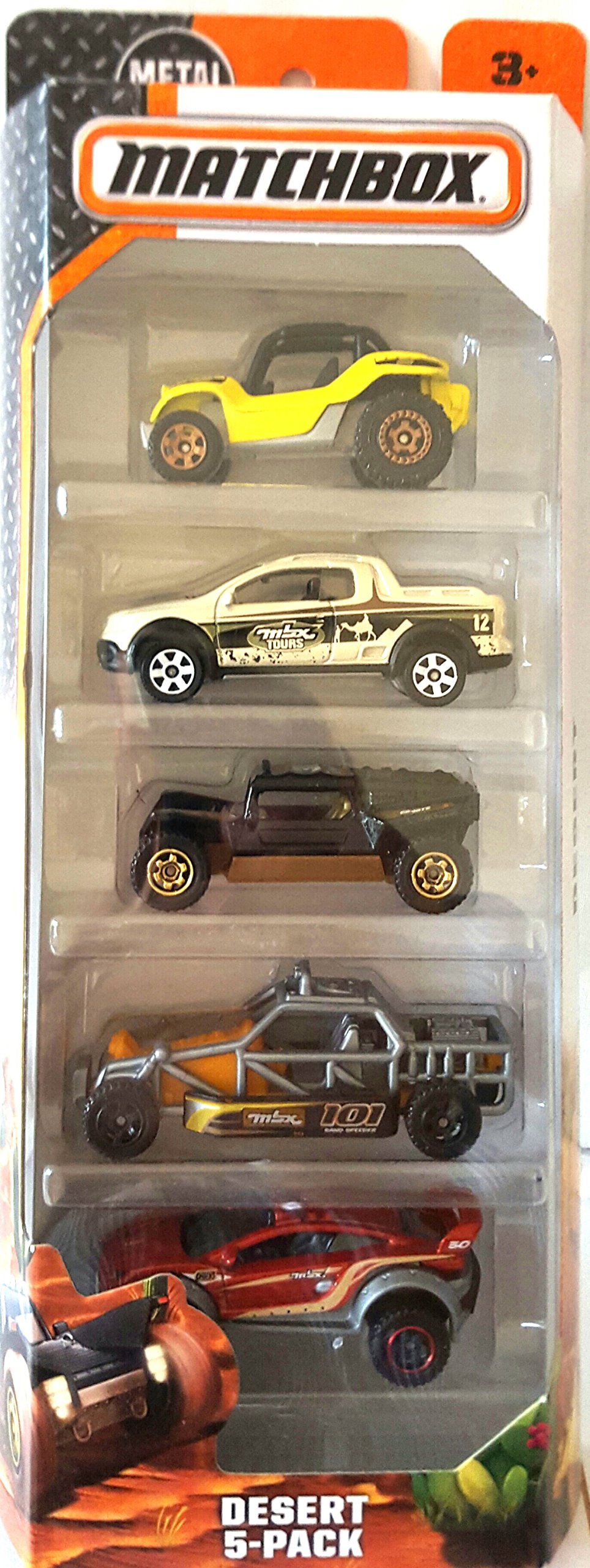 Matchbox 2016 Desert 5-pack