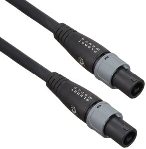 d'addario speakon speaker cable - neutrik connectors - maximum signal transfer and flexibility - copper conductors - 3 inch/76.2 mm - max signal transfer - 1 pack