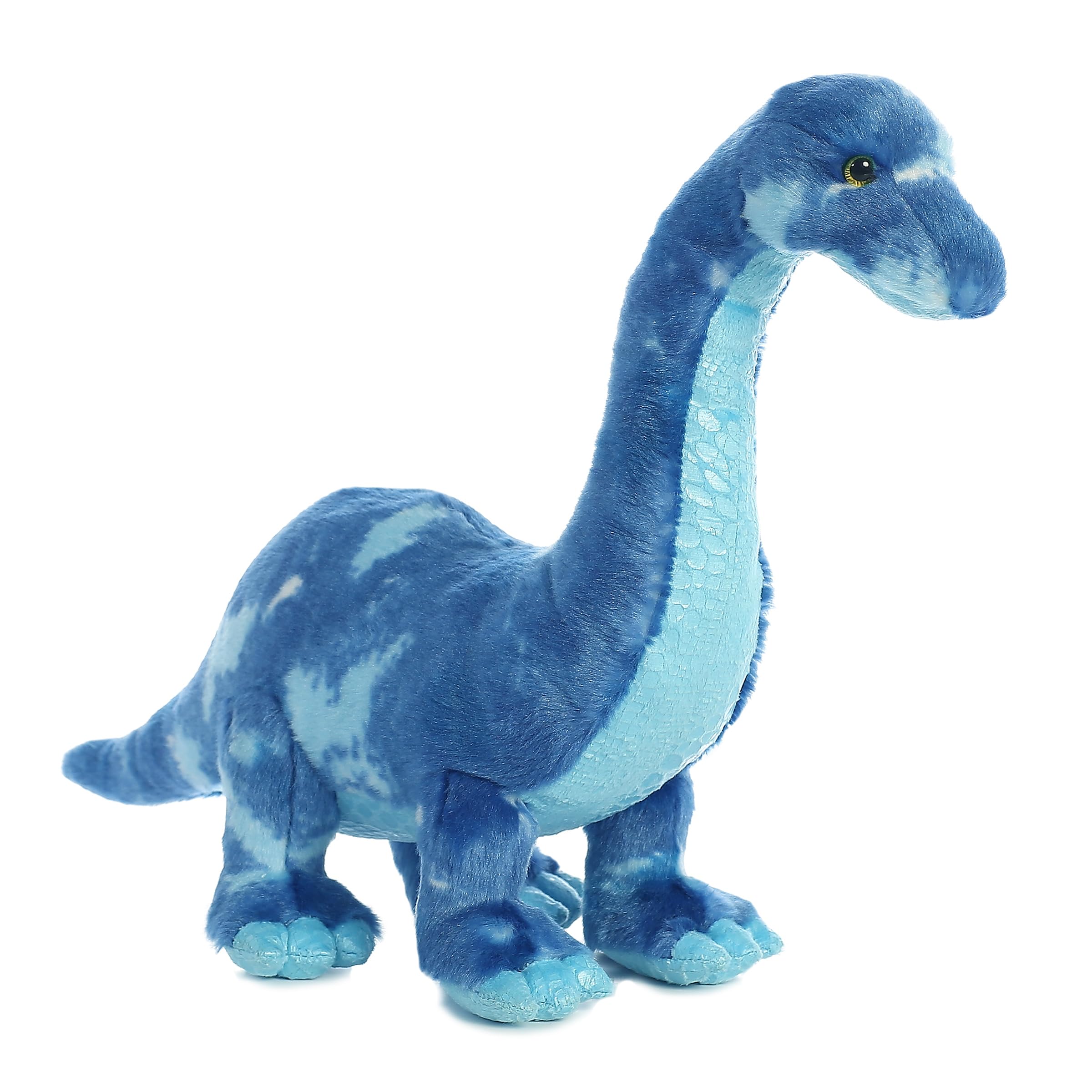 Aurora® Ferocious Dinos & Dragons Brachiosaurus Stuffed Animal - Prehistoric Fun - Cuddly Companions - Blue 15.5 Inches