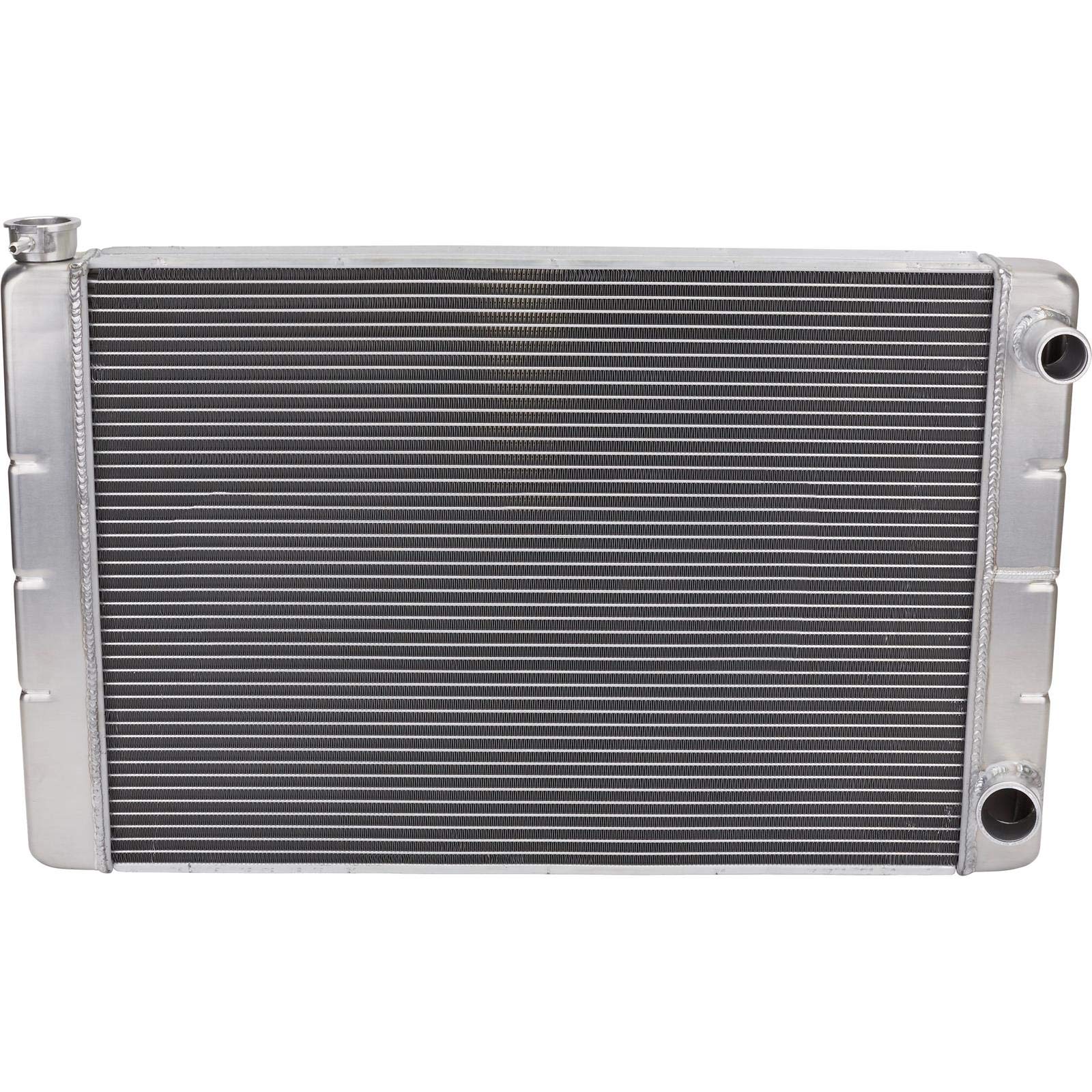 Speedway Motors 28-Inch Double Pass Aluminum Racing Radiator, S/B Chevy, Furnace-Brazed for Durability, Superior Performance, Double Pass Design with 2.25" Core, Efficient 1" Aluminum Tubes